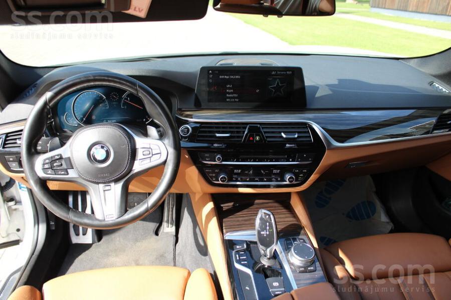 White BMW 530 2018 in Jelgava, with an engine capacity of 3.00 L and mileage of 279 thousand km for 19500 €, photo 18 on AUTOMOTO.COM.LV