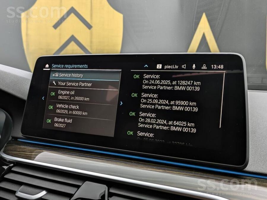Белый БМВ 530 2022 в Тукумс, объемом двигателя 2.00 л и пробегом 136 тыс. км за 31990 €, фото 13 на AUTOMOTO.COM.LV