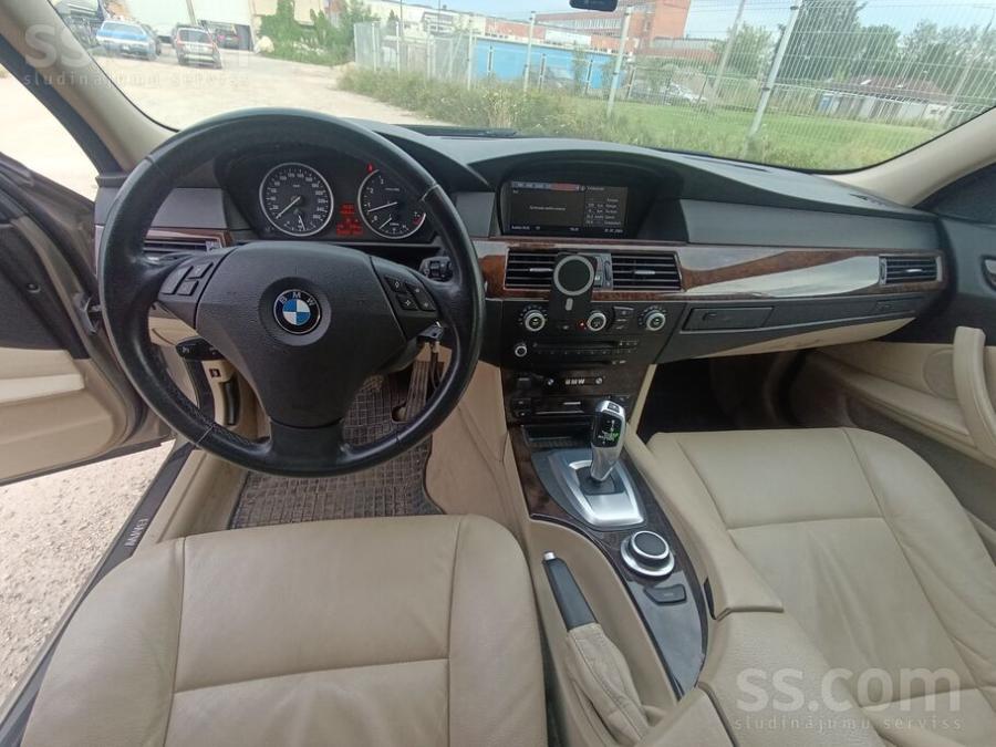Yellow BMW 530 2007 in Riga, with an engine capacity of 3.00 L and mileage of 210 thousand km for 5000 €, photo 5 on AUTOMOTO.COM.LV