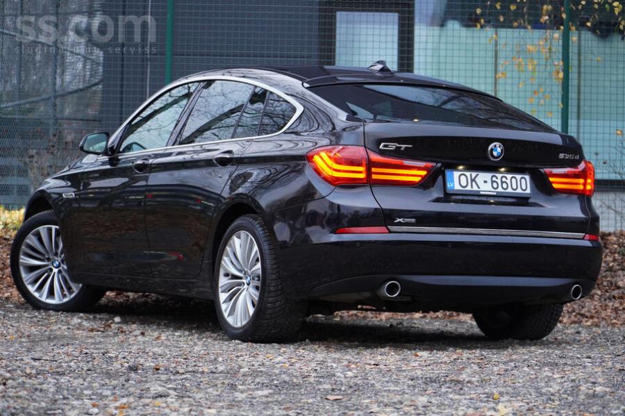 Black BMW 535 2013 in Riga, with an engine capacity of 3.00 L and mileage of 272 thousand km for 15790 €, photo 9 on AUTOMOTO.COM.LV