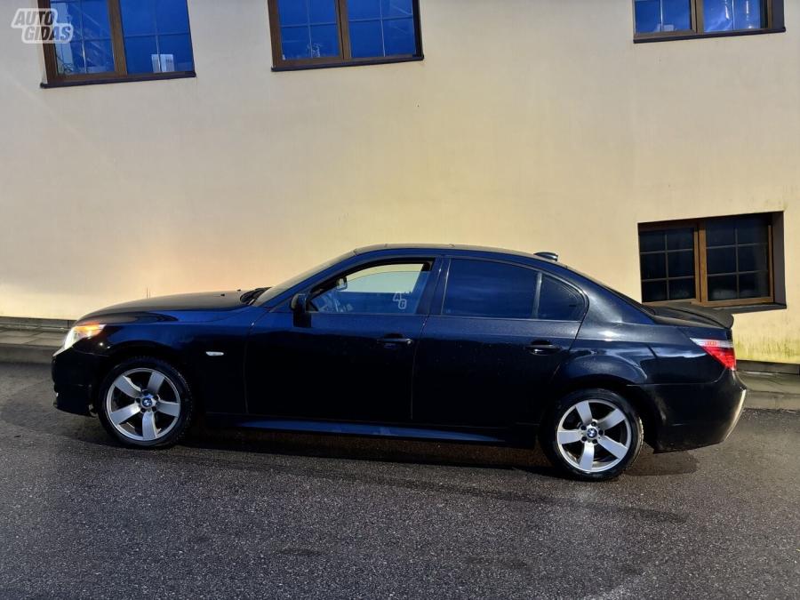 Black BMW 535 2005 in Vilnius, with an engine capacity of 3.00 L and mileage of 386 thousand km for 4555 €, photo 5 on AUTOMOTO.COM.LV