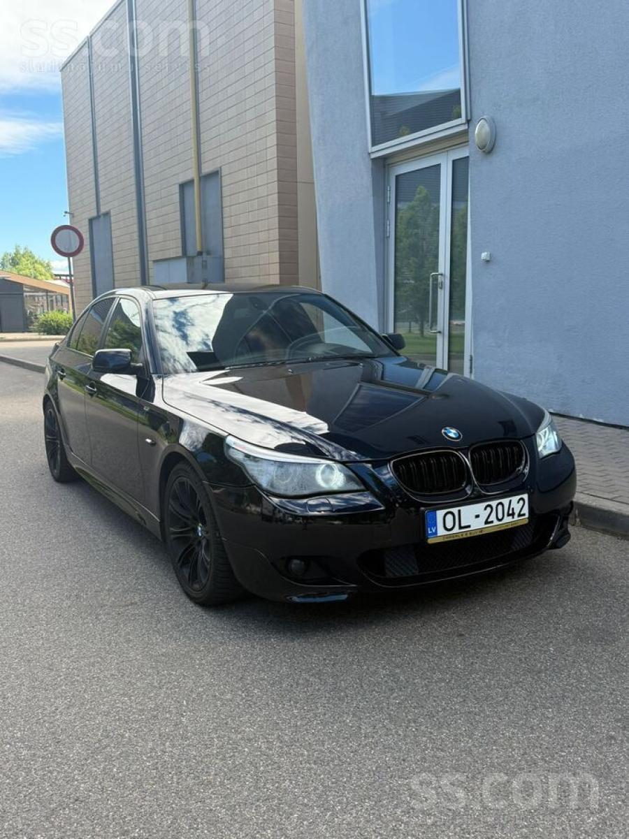 Black BMW 535 2005 in Riga, with an engine capacity of 3.00 L and mileage of 0 thousand km for 5500 €, photo 1 on AUTOMOTO.COM.LV