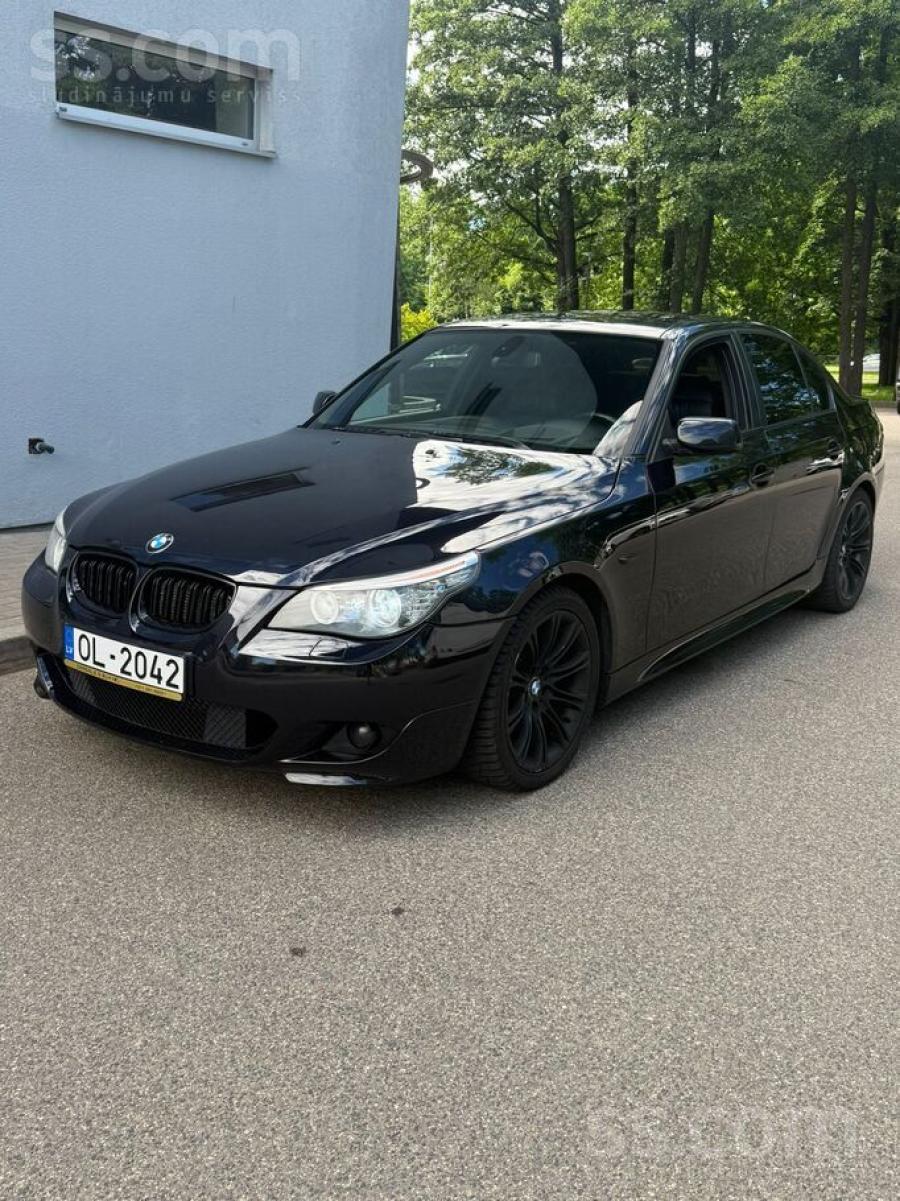Black BMW 535 2005 in Riga, with an engine capacity of 3.00 L and mileage of 0 thousand km for 5500 €, photo 3 on AUTOMOTO.COM.LV