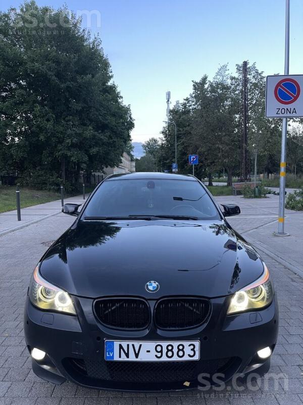 Black BMW 535 2005 in Riga, with an engine capacity of 3.00 L and mileage of 430 thousand km for 5990 €, photo 2 on AUTOMOTO.COM.LV