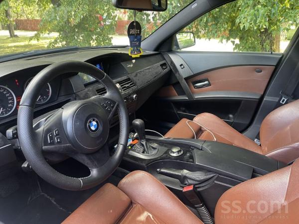 Black BMW 535 2005 in Riga, with an engine capacity of 3.00 L and mileage of 430 thousand km for 5990 €, photo 9 on AUTOMOTO.COM.LV