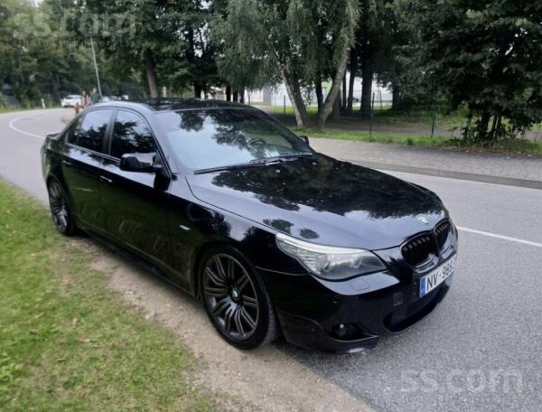Black BMW 535 2005 in Riga, with an engine capacity of 3.00 L and mileage of 0 thousand km for 4790 €, photo 1 on AUTOMOTO.COM.LV
