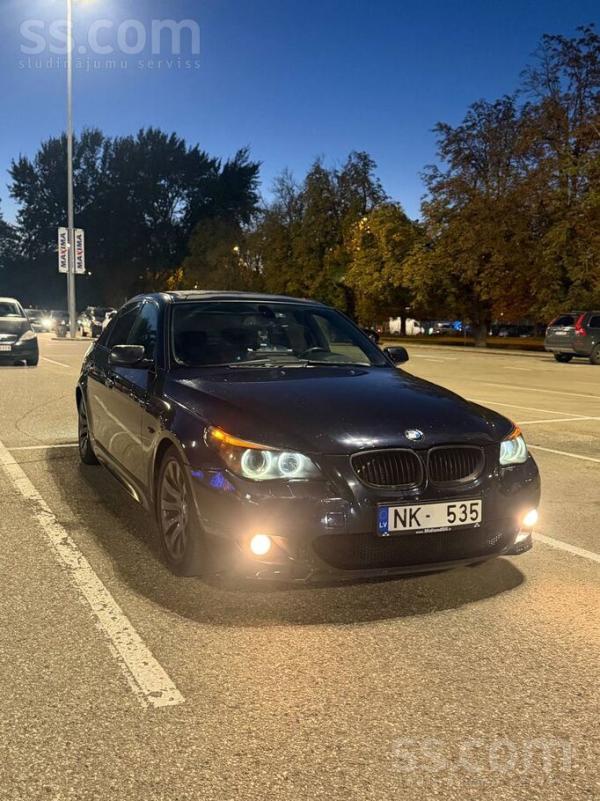 Melns BMW 535 2005 Rīga, ar dzinēja tilpumu 3.00 L un nobraukumu 425 tūkst. km par 4999 €, foto 1 vietnē AUTOMOTO.COM.LV