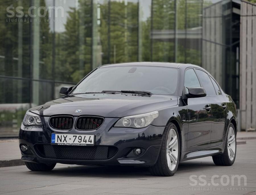 Black BMW 535 2006 in Riga, with an engine capacity of 3.00 L and mileage of 371 thousand km for 7500 €, photo 3 on AUTOMOTO.COM.LV
