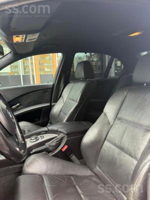 Black BMW 535 2006 in Riga, with an engine capacity of 3.00 L and mileage of 0 thousand km for 5500 €, photo 9 on AUTOMOTO.COM.LV