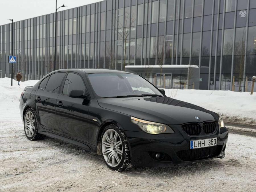 Black BMW 535 2007 in Vilnius, with an engine capacity of 3.00 L and mileage of 410 thousand km for 7500 €, photo 1 on AUTOMOTO.COM.LV