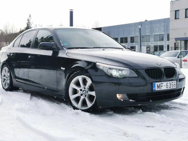 Black BMW 535 2007 in Kuldiga, with an engine capacity of 3.00 L and mileage of 452 thousand km for 4700 €, photo 3 on AUTOMOTO.COM.LV