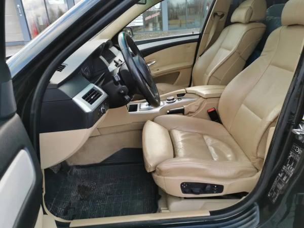 Black BMW 535 2007 in Kuldiga, with an engine capacity of 3.00 L and mileage of 452 thousand km for 4700 €, photo 10 on AUTOMOTO.COM.LV