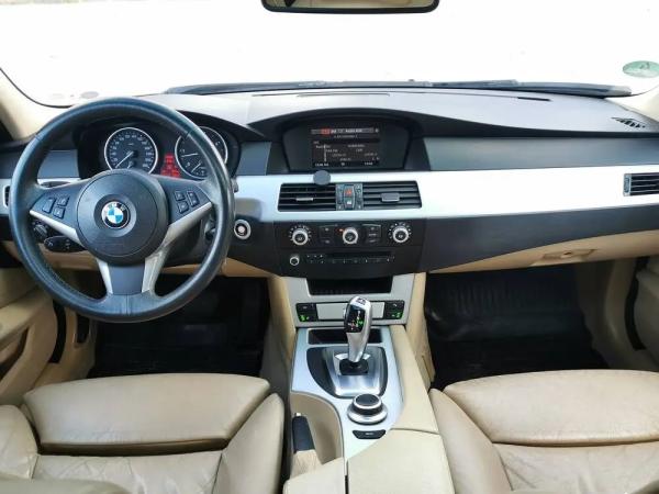 Black BMW 535 2007 in Kuldiga, with an engine capacity of 3.00 L and mileage of 452 thousand km for 4700 €, photo 8 on AUTOMOTO.COM.LV