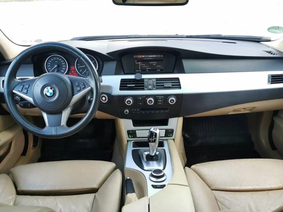 Black BMW 535 2007 in Kuldiga, with an engine capacity of 3.00 L and mileage of 452 thousand km for 4700 €, photo 9 on AUTOMOTO.COM.LV