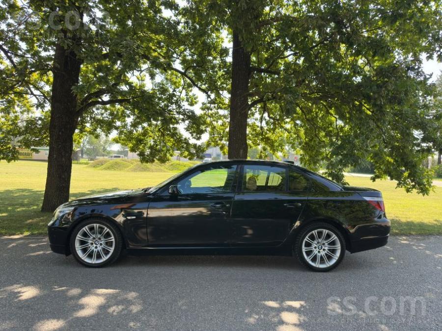 Black BMW 535 2007 in Riga, with an engine capacity of 3.00 L and mileage of 335 thousand km for 6000 €, photo 5 on AUTOMOTO.COM.LV