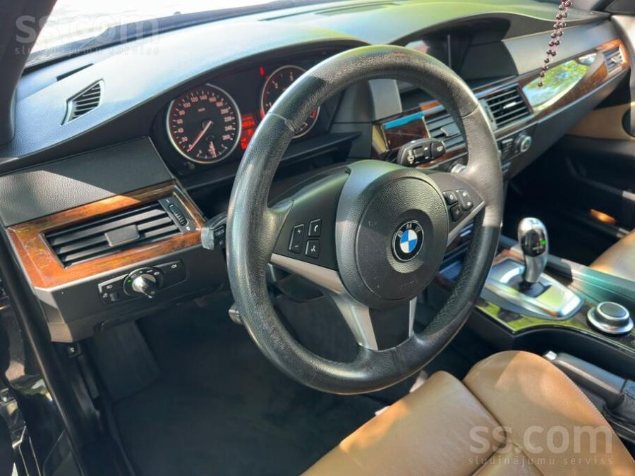 Black BMW 535 2007 in Riga, with an engine capacity of 3.00 L and mileage of 335 thousand km for 6000 €, photo 17 on AUTOMOTO.COM.LV