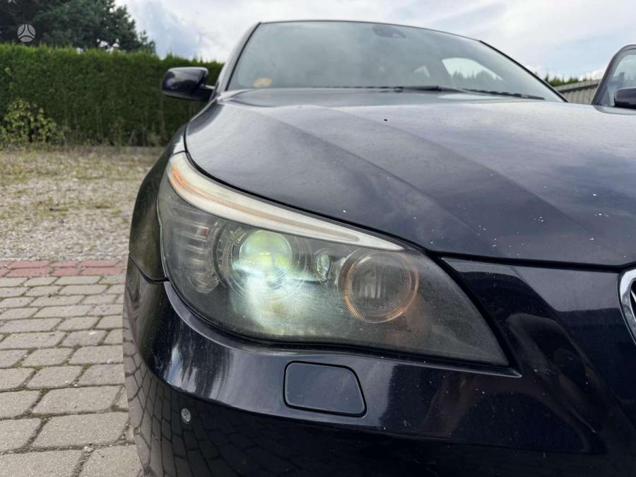 Black BMW 535 2007 in Alytus, with an engine capacity of 3.00 L and mileage of 405 thousand km for 3350 €, photo 23 on AUTOMOTO.COM.LV