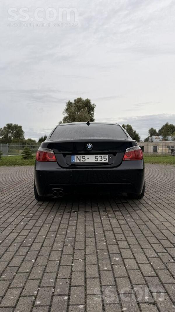 Black BMW 535 2007 in Riga, with an engine capacity of 3.00 L and mileage of 383 thousand km for 9035 €, photo 5 on AUTOMOTO.COM.LV
