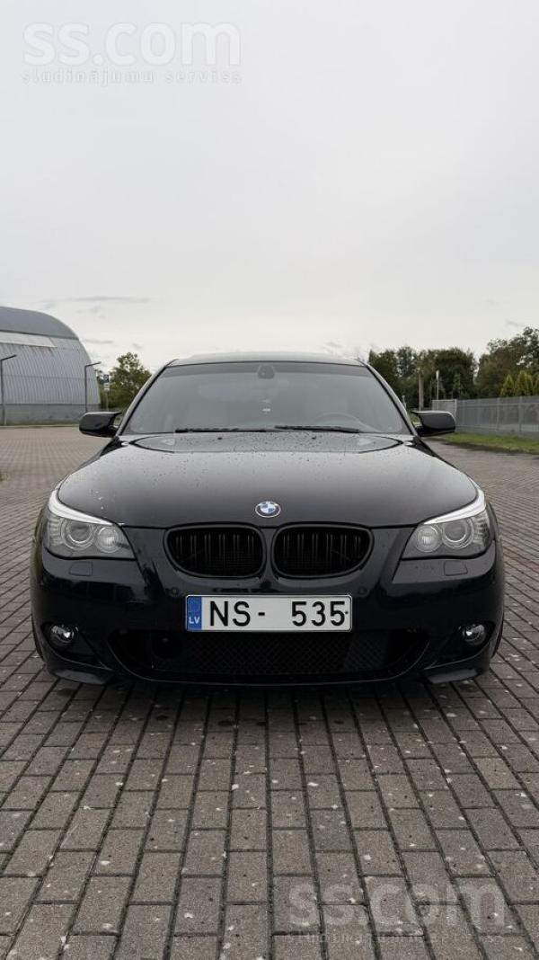Black BMW 535 2007 in Riga, with an engine capacity of 3.00 L and mileage of 383 thousand km for 9035 €, photo 9 on AUTOMOTO.COM.LV