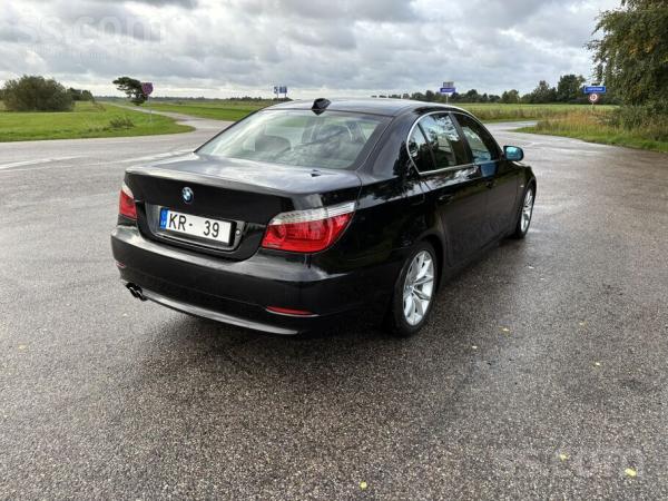 Black BMW 535 2007 in Ventspils, with an engine capacity of 3.00 L and mileage of 279 thousand km for 7500 €, photo 4 on AUTOMOTO.COM.LV