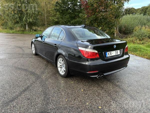 Black BMW 535 2007 in Ventspils, with an engine capacity of 3.00 L and mileage of 279 thousand km for 7500 €, photo 5 on AUTOMOTO.COM.LV