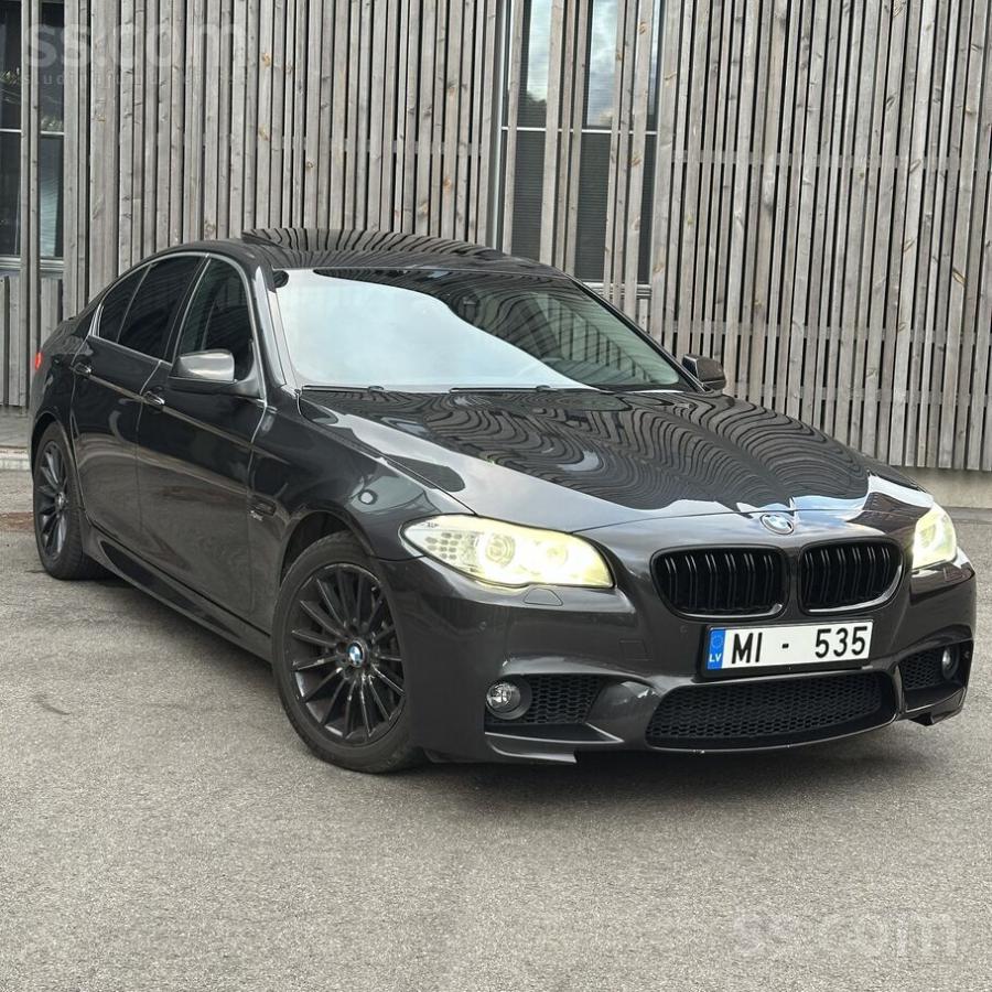 Black BMW 535 2011 in Riga, with an engine capacity of 3.00 L and mileage of 229 thousand km for 8700 €, photo 1 on AUTOMOTO.COM.LV