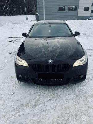 Black BMW 535 2011 in Vilnius, with an engine capacity of 2.98 L and mileage of 265 thousand km for 10200 €, photo  on AUTOMOTO.COM.LV