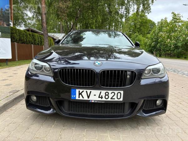 Black BMW 535 2011 in Riga, with an engine capacity of 3.00 L and mileage of 231 thousand km for 14900 €, photo 4 on AUTOMOTO.COM.LV