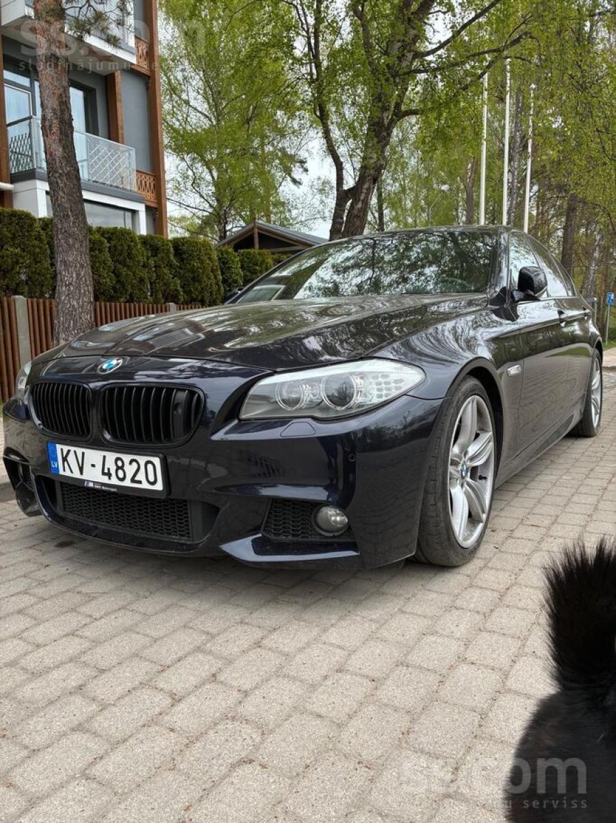 Black BMW 535 2011 in Riga, with an engine capacity of 3.00 L and mileage of 231 thousand km for 16100 €, photo 3 on AUTOMOTO.COM.LV