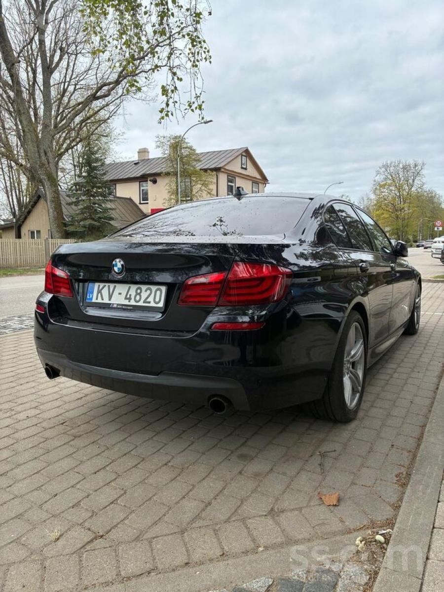 Black BMW 535 2011 in Riga, with an engine capacity of 3.00 L and mileage of 231 thousand km for 16100 €, photo 5 on AUTOMOTO.COM.LV