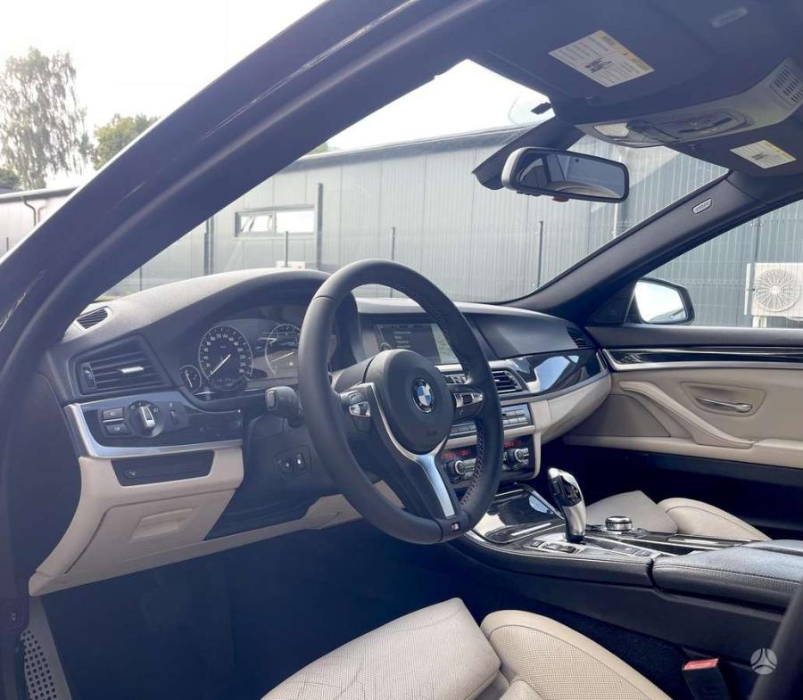 Black BMW 535 2011 in Vilnius, with an engine capacity of 2.98 L and mileage of 286 thousand km for 9700 €, photo 14 on AUTOMOTO.COM.LV