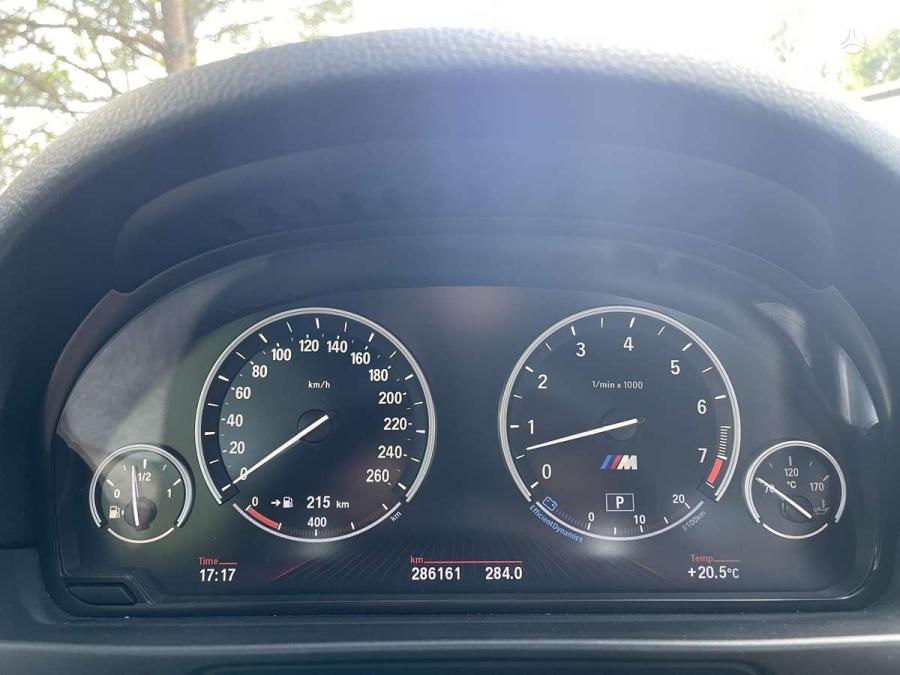 Black BMW 535 2011 in Vilnius, with an engine capacity of 2.98 L and mileage of 286 thousand km for 9700 €, photo 20 on AUTOMOTO.COM.LV