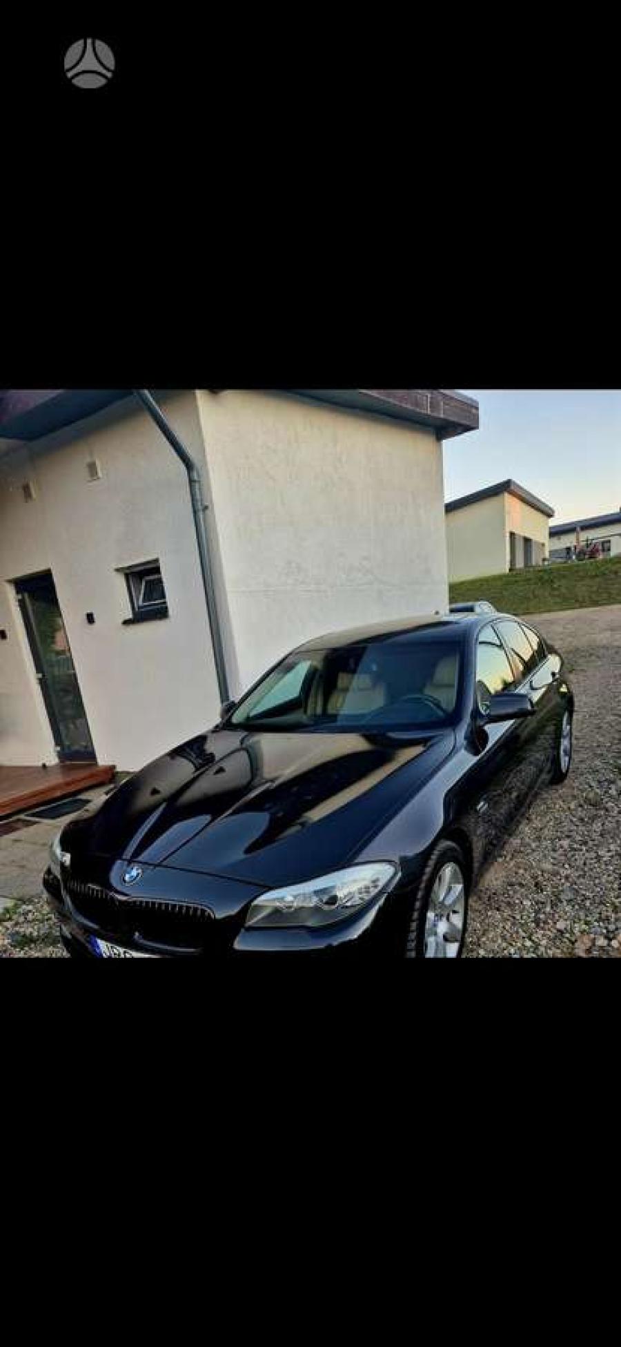 Melns BMW 535 2011 Viļņa, ar dzinēja tilpumu 2.98 L un nobraukumu 299 tūkst. km par 7300 €, foto 1 vietnē AUTOMOTO.COM.LV