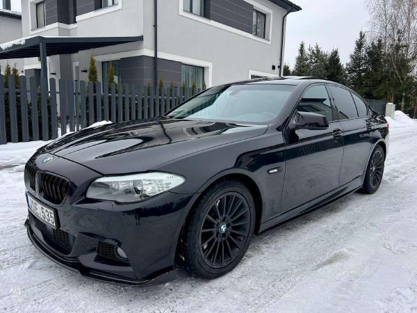 Black BMW 535 2012 in Vilnius, with an engine capacity of 3.00 L and mileage of 165 thousand km for 10400 €, photo 2 on AUTOMOTO.COM.LV