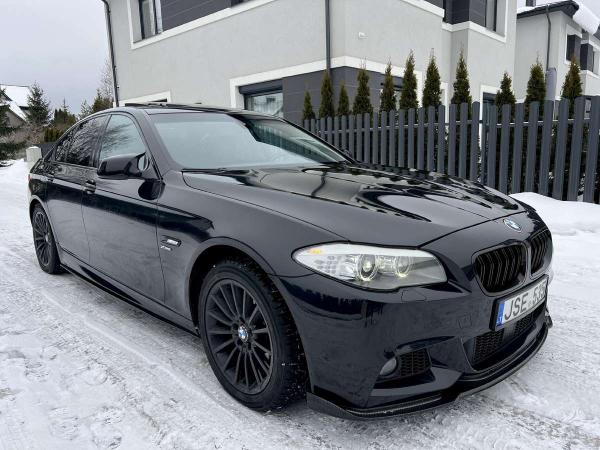 Black BMW 535 2012 in Vilnius, with an engine capacity of 3.00 L and mileage of 165 thousand km for 10400 €, photo 9 on AUTOMOTO.COM.LV