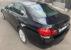 Black BMW 535 2012 in Riga, with an engine capacity of 3.00 L and mileage of 216 thousand km for 10880 €, photo 5 on AUTOMOTO.COM.LV