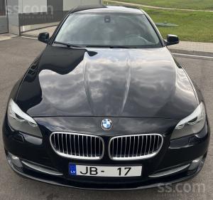 Black BMW 535 2012 in Riga, with an engine capacity of 3.00 L and mileage of 216 thousand km for 10880 €, photo 6 on AUTOMOTO.COM.LV