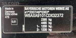 Black BMW 535 2012 in Riga, with an engine capacity of 3.00 L and mileage of 216 thousand km for 10880 €, photo 32 on AUTOMOTO.COM.LV