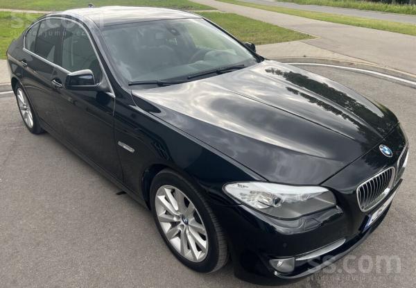 Black BMW 535 2012 in Riga, with an engine capacity of 3.00 L and mileage of 216 thousand km for 10880 €, photo 1 on AUTOMOTO.COM.LV