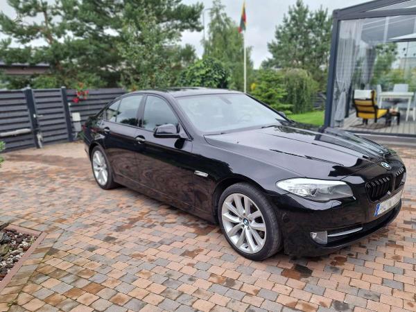 Melns BMW 535 2012 Viļņa, ar dzinēja tilpumu 2.98 L un nobraukumu 192 tūkst. km par 10800 €, foto 5 vietnē AUTOMOTO.COM.LV