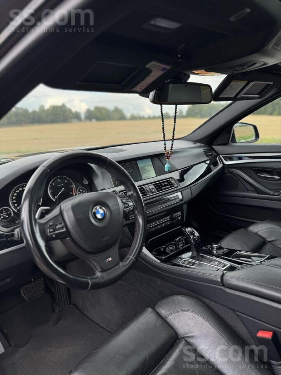 Black BMW 535 2012 in Riga, with an engine capacity of 3.00 L and mileage of 330 thousand km for 13200 €, photo 12 on AUTOMOTO.COM.LV