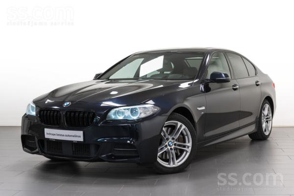 Black BMW 535 2014 in Riga, with an engine capacity of 3.00 L and mileage of 250 thousand km for 15900 €, photo 1 on AUTOMOTO.COM.LV