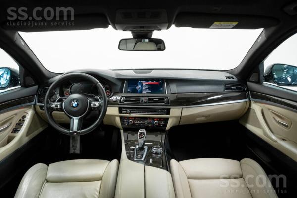 Black BMW 535 2014 in Riga, with an engine capacity of 3.00 L and mileage of 250 thousand km for 15900 €, photo 4 on AUTOMOTO.COM.LV