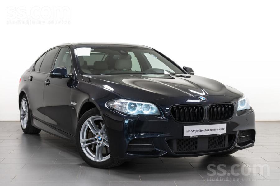 Black BMW 535 2014 in Riga, with an engine capacity of 3.00 L and mileage of 250 thousand km for 15900 €, photo 14 on AUTOMOTO.COM.LV