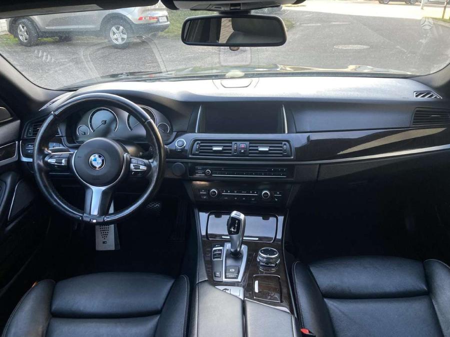 Black BMW 535 2014 in Marijampole, with an engine capacity of 2.98 L and mileage of 213 thousand km for 13750 €, photo 25 on AUTOMOTO.COM.LV