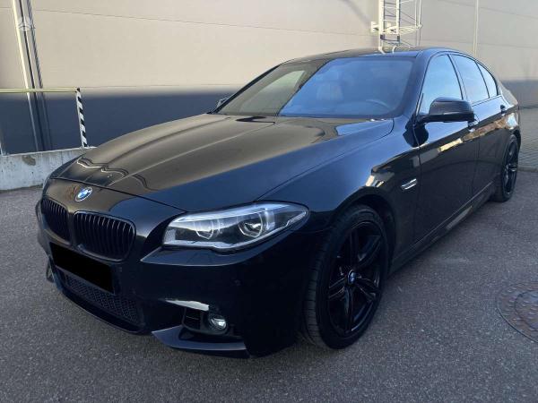 Black BMW 535 2014 in Marijampole, with an engine capacity of 2.98 L and mileage of 213 thousand km for 13499 €, photo 3 on AUTOMOTO.COM.LV