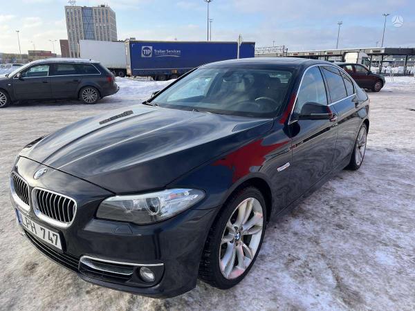 Black BMW 535 2014 in Klaipeda, with an engine capacity of 2.98 L and mileage of 242 thousand km for 9000 €, photo 6 on AUTOMOTO.COM.LV