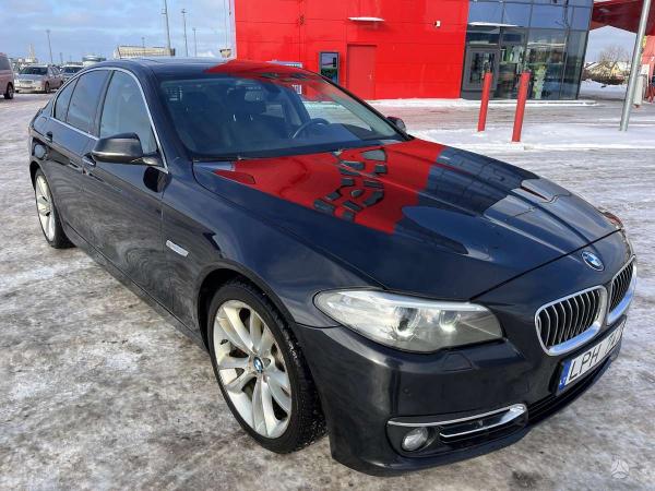Black BMW 535 2014 in Klaipeda, with an engine capacity of 2.98 L and mileage of 242 thousand km for 9000 €, photo 7 on AUTOMOTO.COM.LV