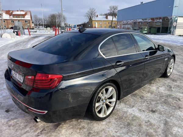 Black BMW 535 2014 in Klaipeda, with an engine capacity of 2.98 L and mileage of 242 thousand km for 9000 €, photo 8 on AUTOMOTO.COM.LV