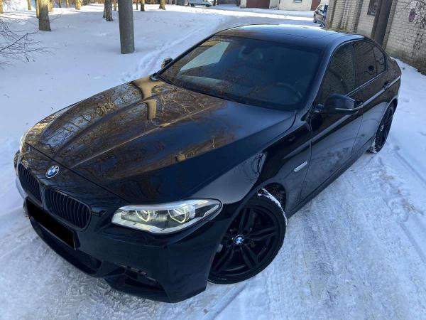 Black BMW 535 2014 in Marijampole, with an engine capacity of 2.98 L and mileage of 213 thousand km for 12999 €, photo 2 on AUTOMOTO.COM.LV